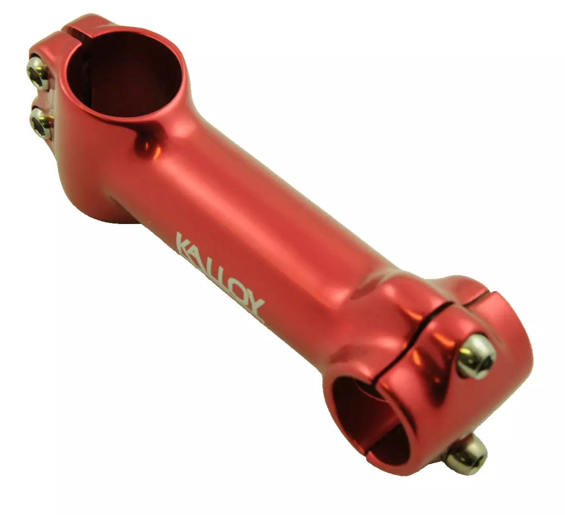 KALLOY AHEAD LONG REACH 110mm HANDLEBAR STEM A-HEAD RED ALLOY 1 1/8