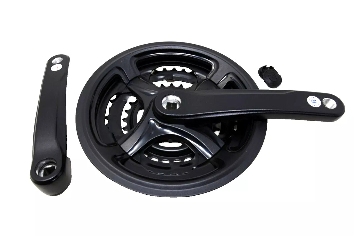 PROWHEEL TRIPLE MTB 28-38-48 Teeth CHAIN WHEEL SET WITH 170mm CRANK BL