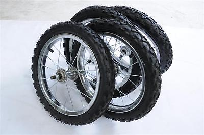 SET FOUR SOAP BOX,GO KART WHEELS 14” CHROME WHEELS + TYRES & TUBES BUG
