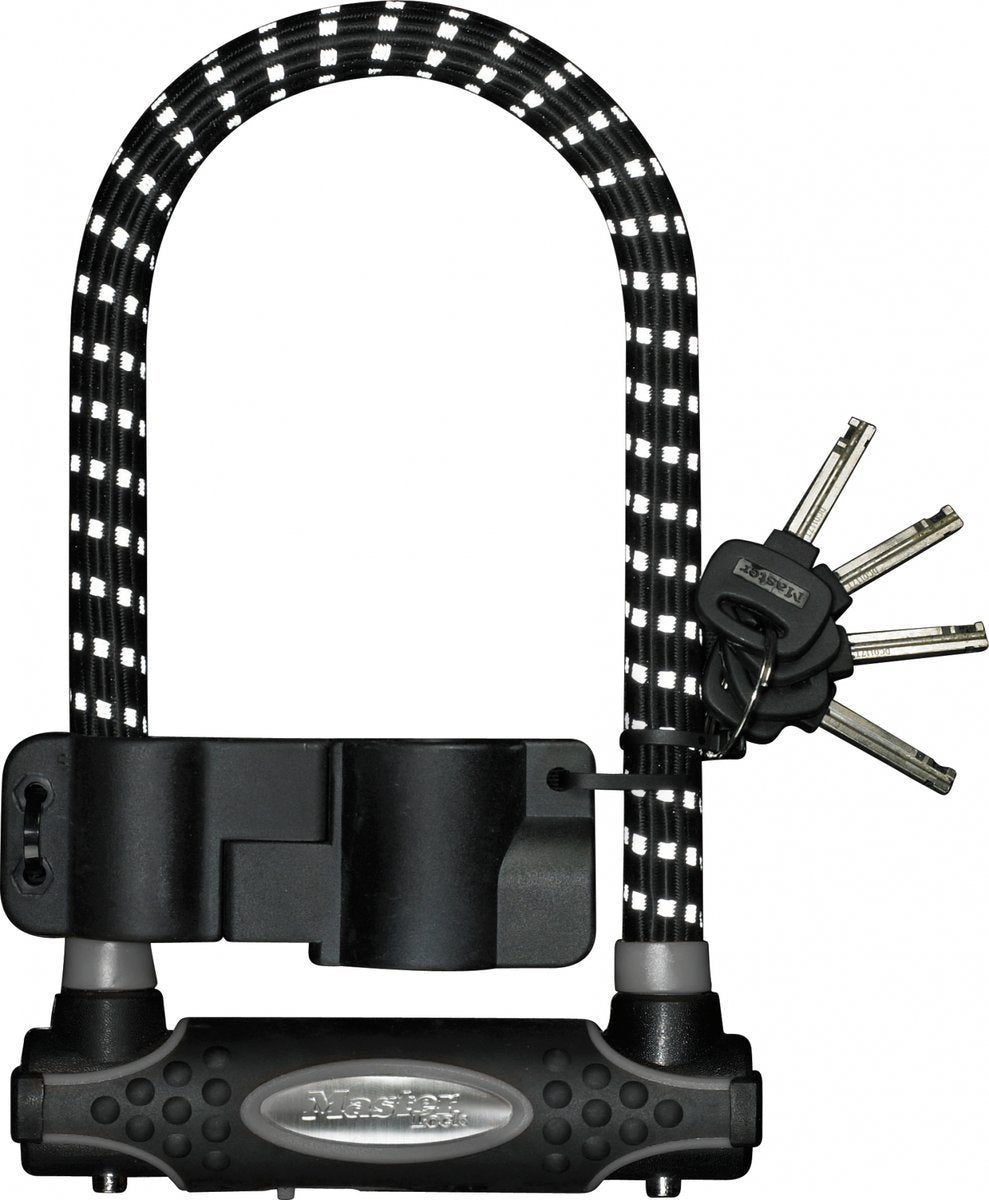 Master Lock Gold Secure Bicycle Shackle D-lock 210mm X 110mm Reflectiv