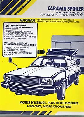 CARAVAN/TRAILER SPOILER FITS MOST TYPES OF CAR RACKS IMPERFECT FITTINGS ...