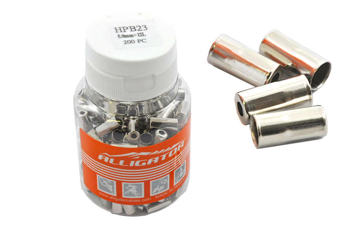 200 BIKE BRAKE / GEAR OUTER CABLE END FERRULES 5mm CYCLE MECHANICS ...