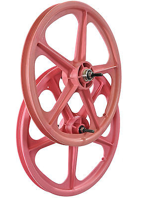 PAIR SKYWAY MAG WHEELS ORIGINAL TUFFll PINK 20” SUIT BMX/FREESTYLER RRP ...