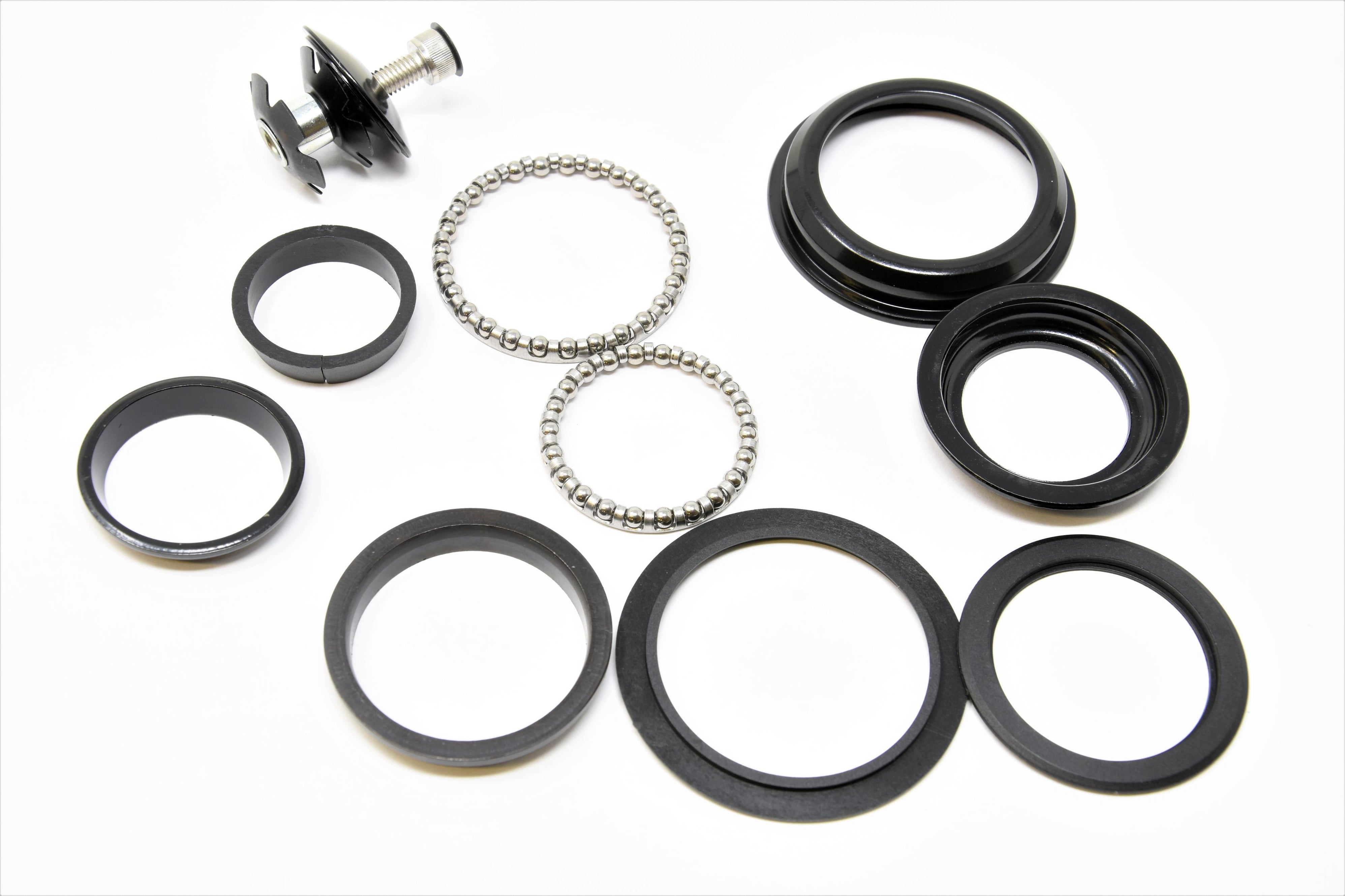 Integrated 1 1/2”- 1 1/8" Bike Headset Fits Tapered Fork Into Tapered ...
