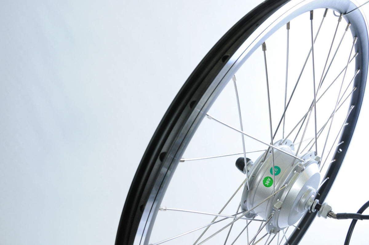 WHEEL WITH ELECTRIC FRONT WHEEL DRIVE HUB MOTOR 36V VOLT 250W WATT E ...