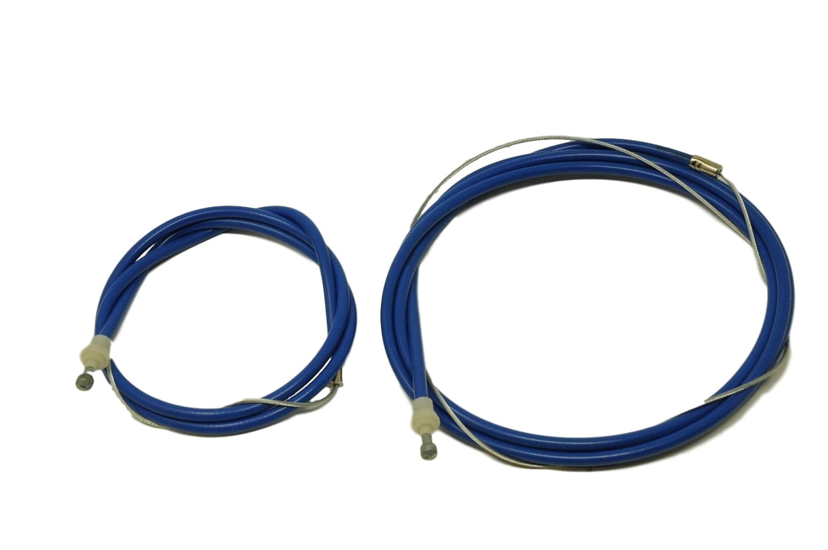 DARK BLUE FIXIE PEAR NIPPLE RACING SPORTS BIKE FRONT & REAR BRAKE CABL