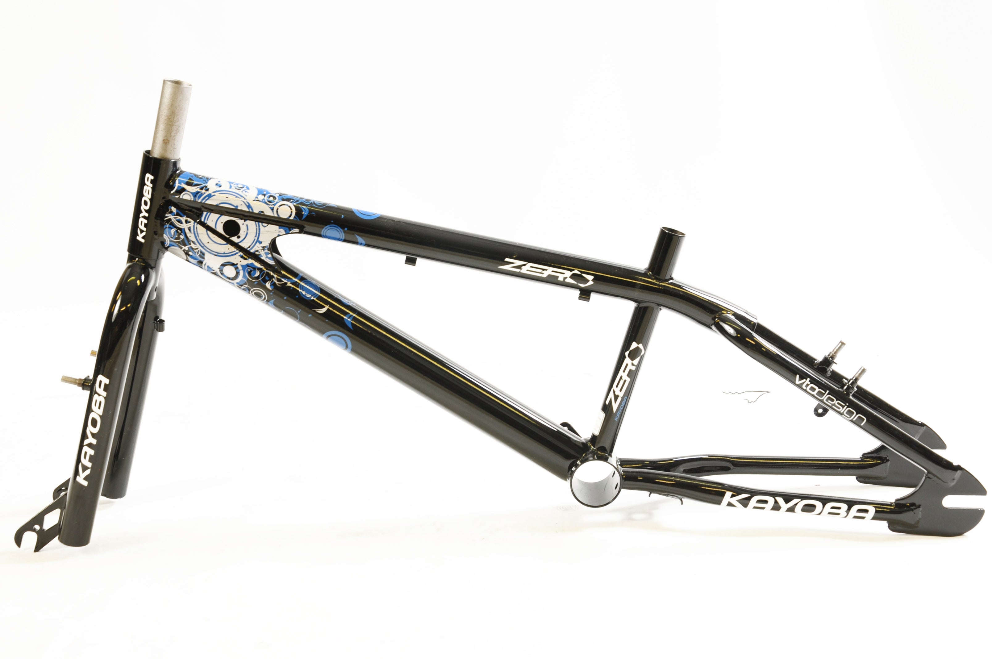 NEW BLACK BMX FRAME & FORK SET ROBUST 1 1/8” STEERER & 14mm AXLE BUILD ...