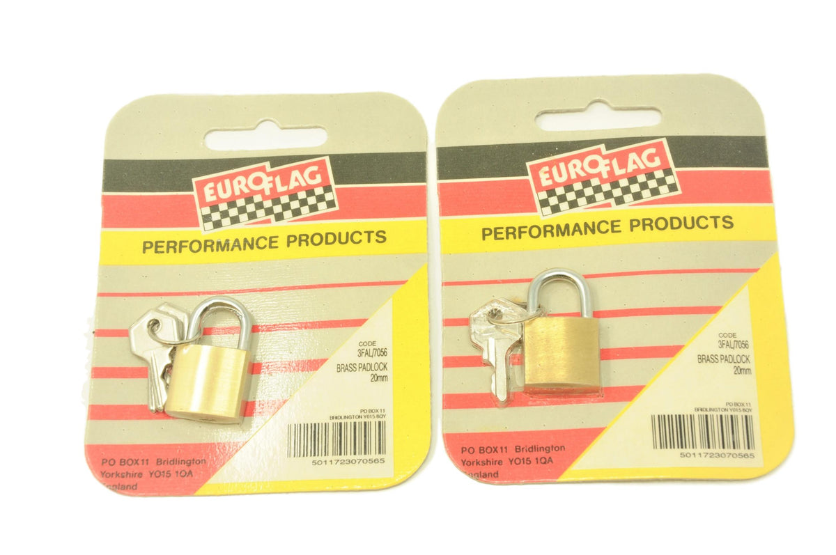 Euroflag Quality Small Brass 20mm Suitcase Type Padlocks Buy One Get O