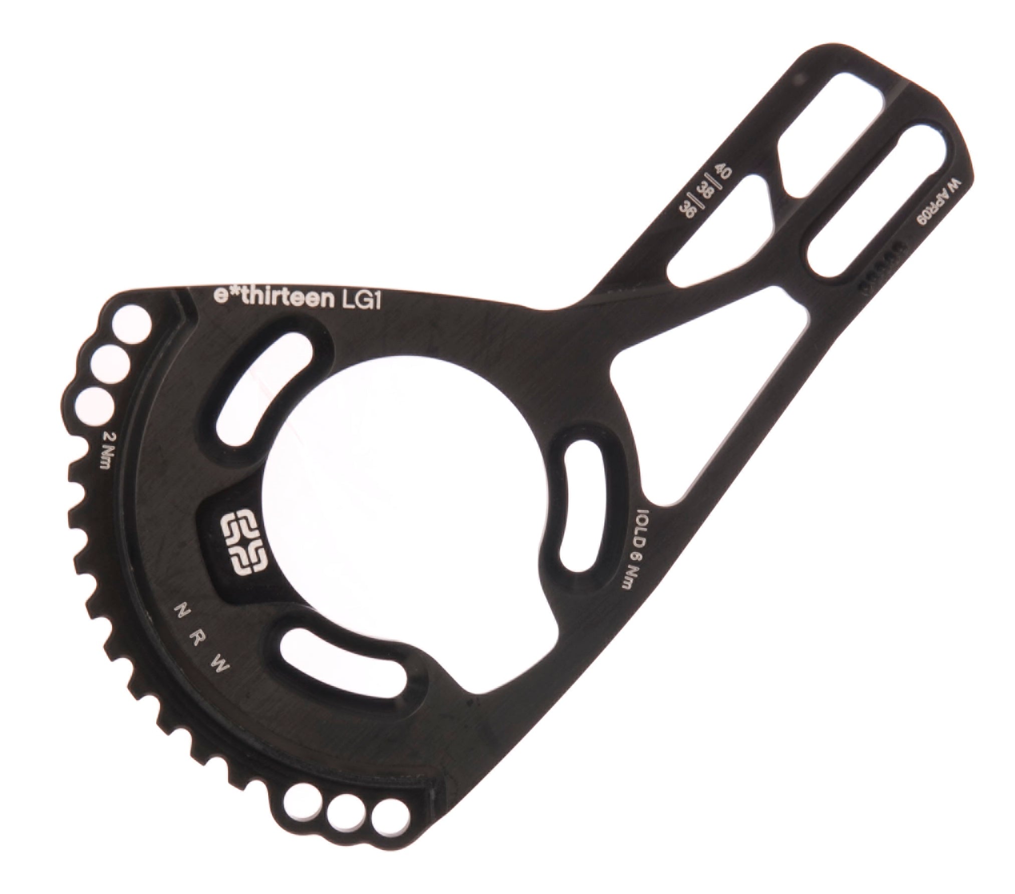E*thirteen (The Hive) Chain Guide Backplate LG1 + Upper 36 – 40T Black