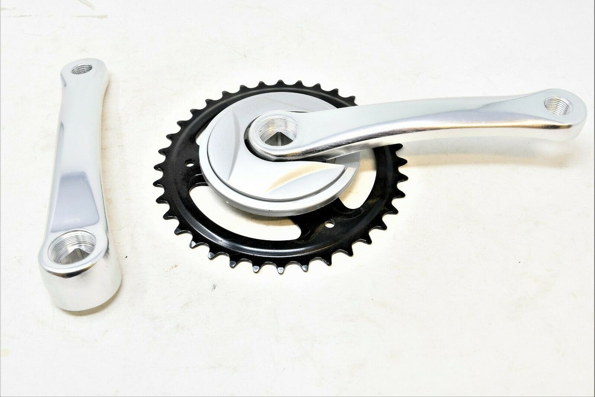 36 Teeth Chainwheel Crank Set Short Arm 152mm Alloy 1/8" Single Speed