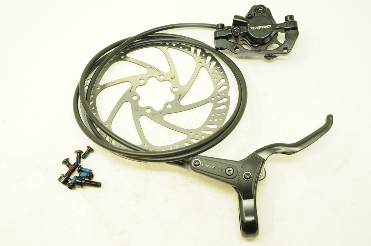 TEKTRO M285 HYDRAULIC COMPLETE BRAKE ; RIGHT LEVER,CALIPER,ROTOR & 140